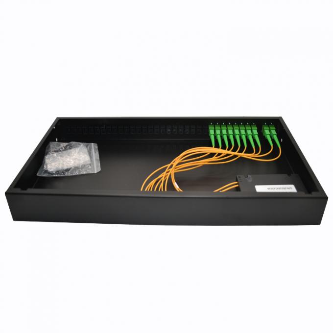 Rack Mount Multimode 2 Way Fiber Splitter 2x8 Port SC To APC