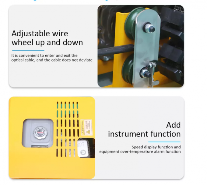 Fiber Optic Cable Pulling Machine , 300KG Crawler Type Cable Tractors