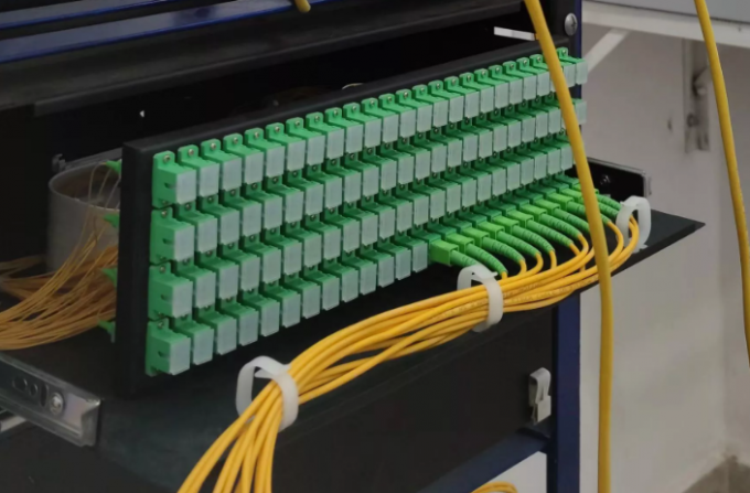 Rack Mount Fiber Optic Patch Panel , 144 Ports Fiber Patch Panel