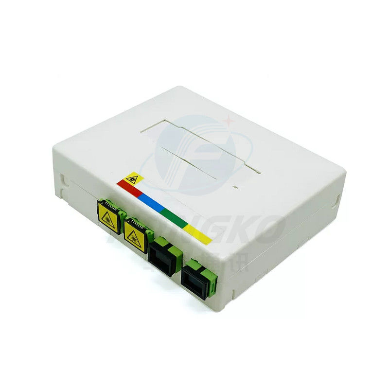 4 Cores Wall Outlet Fiber Optic Nap Box with SC APC Simplex Duplex Coupler