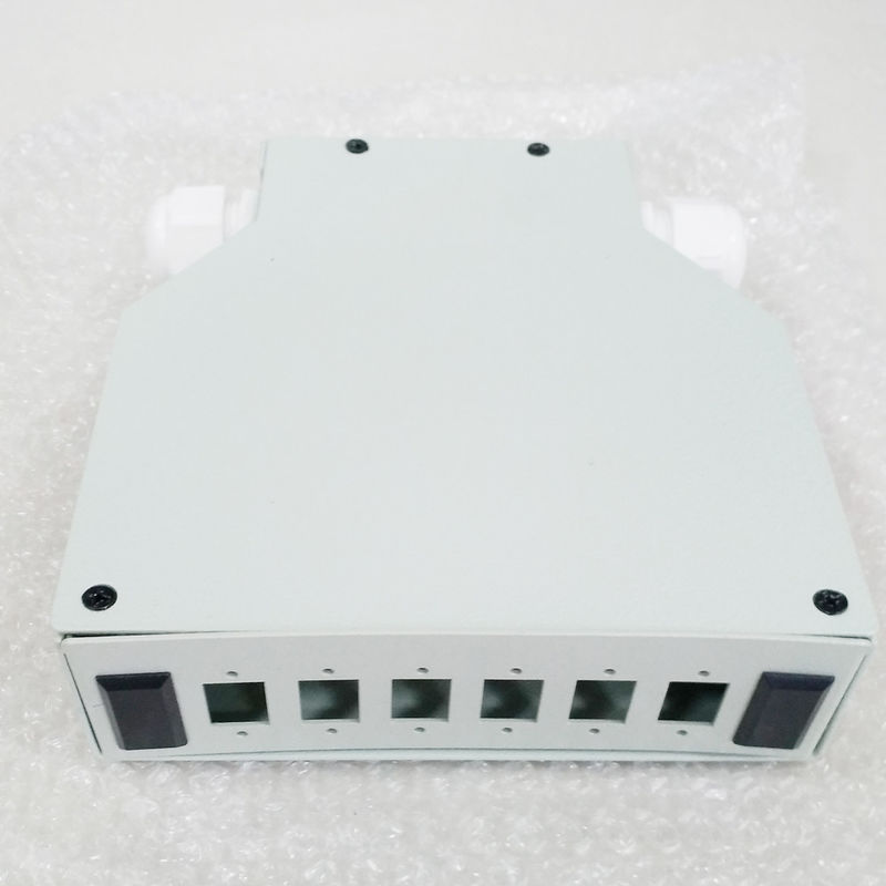 8 Ports Small Fiber Optic Termination Box , Fiber Optic Wall Mount ...