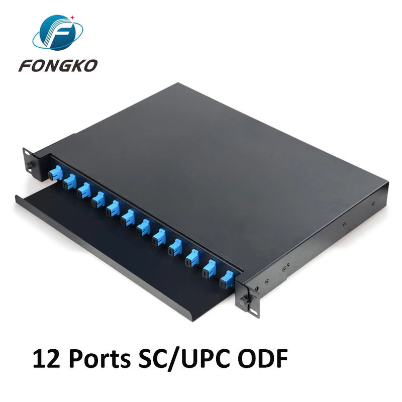 Cold Rolled Steel SPCC Patch Panel Patch Cord Fiber Odf Sc/Upc 12F Port
