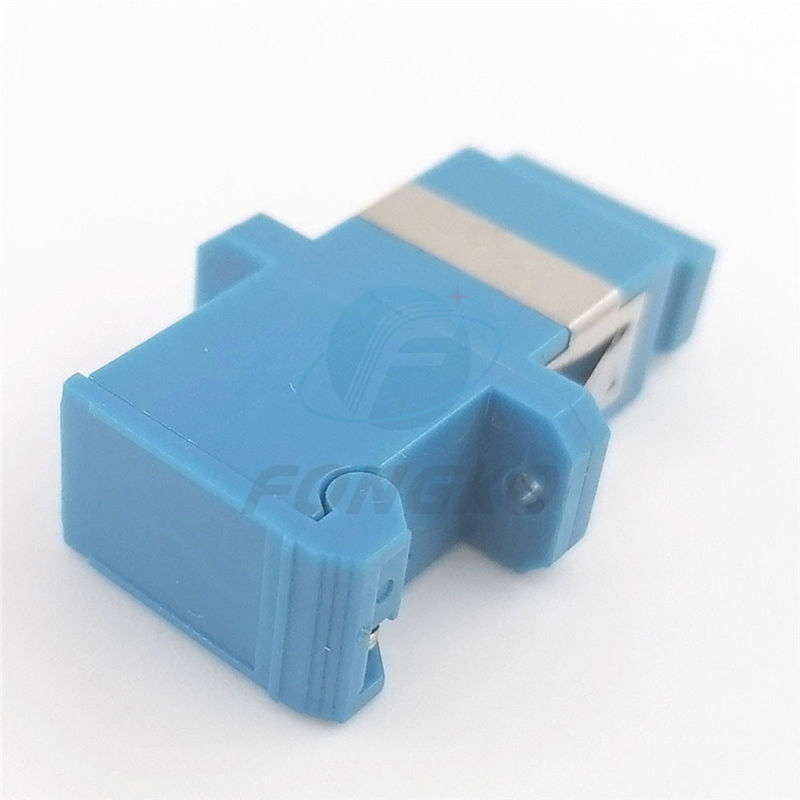 Auto Shutter Green Housing No Flange Type SC UPC SM MM Fiber Optic Adapter