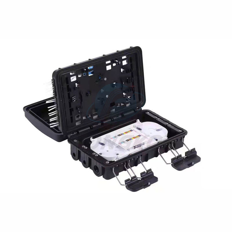 1x8 Aerial 24 Core Fiber Optic Splice Closure Connection Box For Steel ...