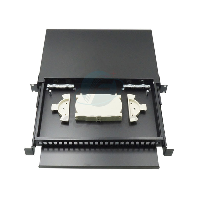 1U ODF 24 Cores Optic Fiber Cassette Module Break Out Tray With SC APC ...