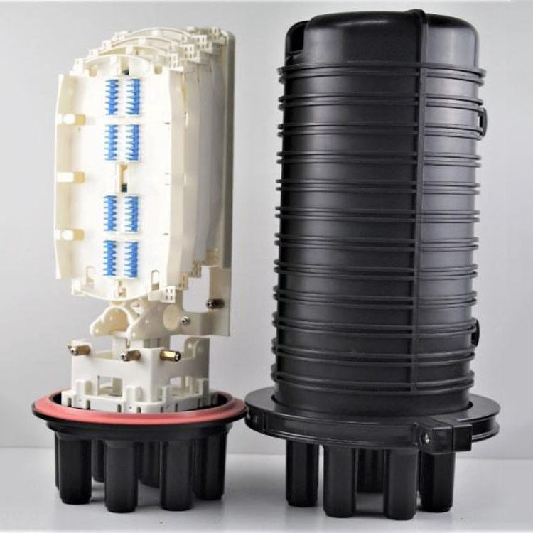 1 Inlet 6 Outlet 8 Tray Fiber Optic Joint Closure Ftth Dome Vertical ...