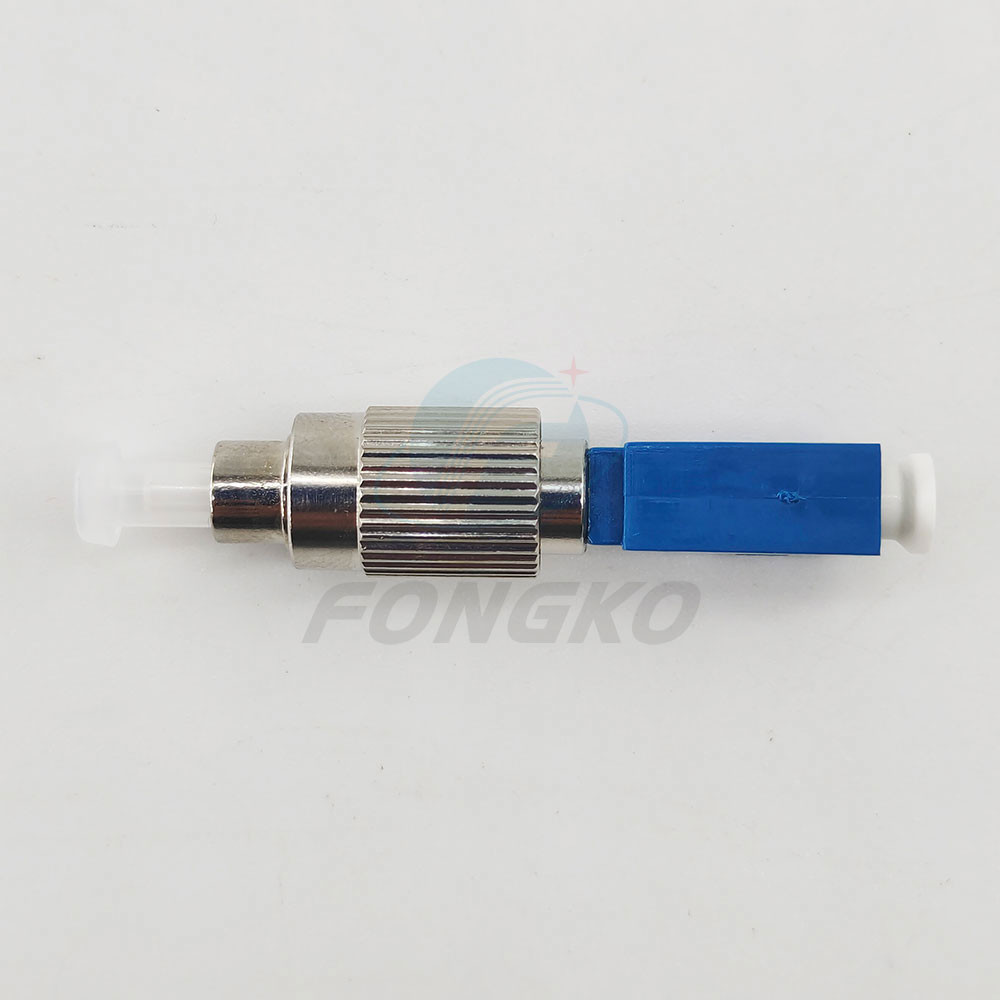 Hybrid Fiber Optical Coupler FC / UPC Male To LC / UPC Female Adapter
