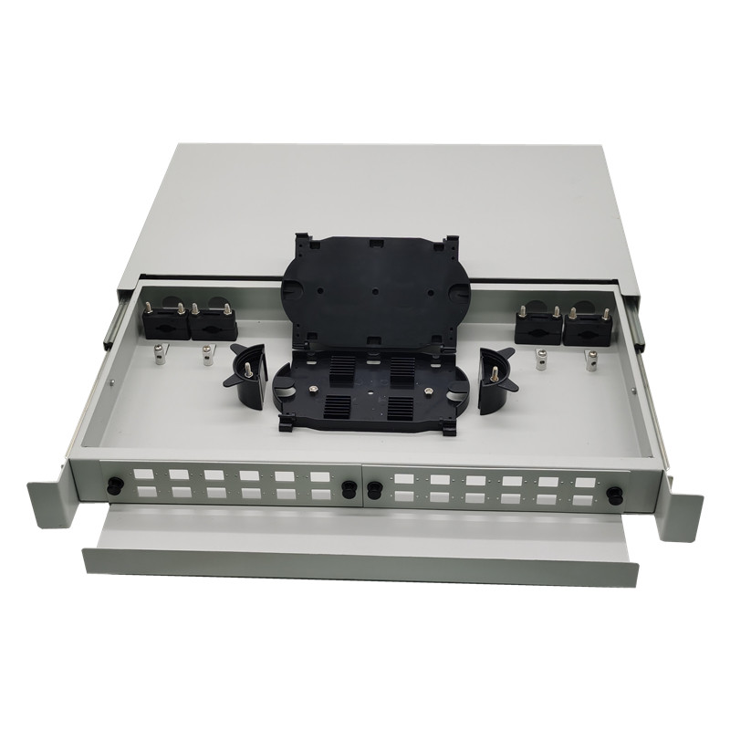 24 Core Sliding Terminal Box ODF Patch Panel 19 Inch Network Cabinet ...