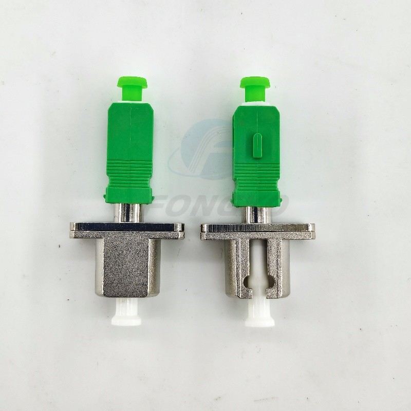 Simplex Simglemode Fiber Optic Adapter LC APC - SC APC FTTH Male ...