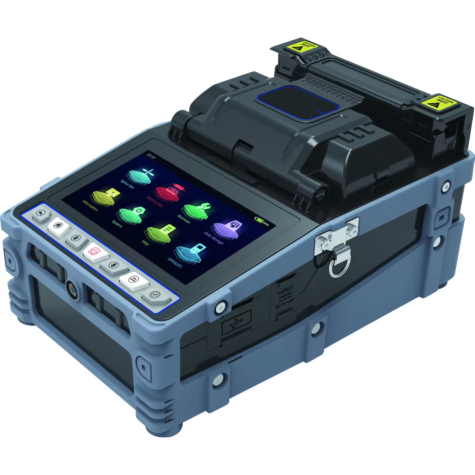 Custom Fiber Optic Fusion Splicer VFL OPM FTTH Fiber Optic Splicing Machine