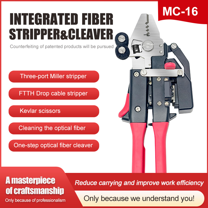 FONGKO Multifunctional Optical Fiber Stripping Pliers Fiber Optic Cable ...