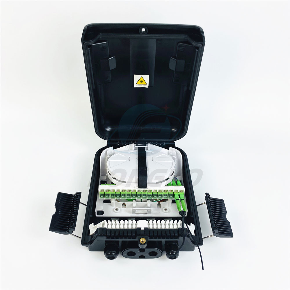 16 Core Fiber Optic Ftth Junction Box Terminal Box For Drop Cable Splitter
