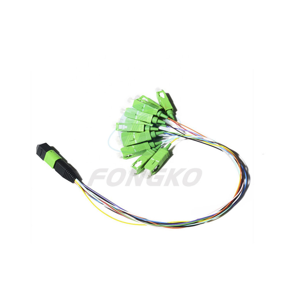 24 Fiber MTP MPO Patch Cable Male Fanout Single Mode Jumpers 0.5m